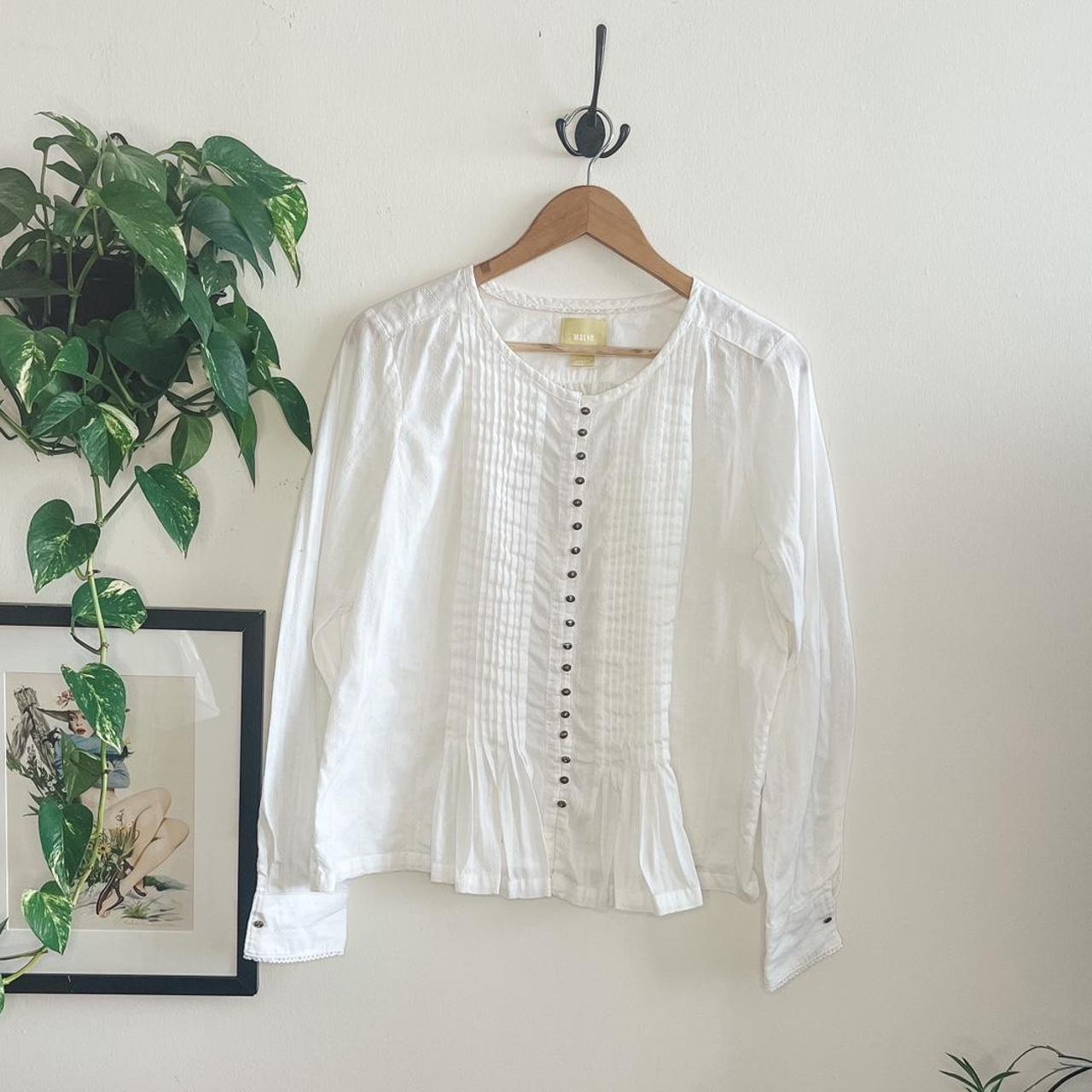 Maeve Button Down Blouse - Depop