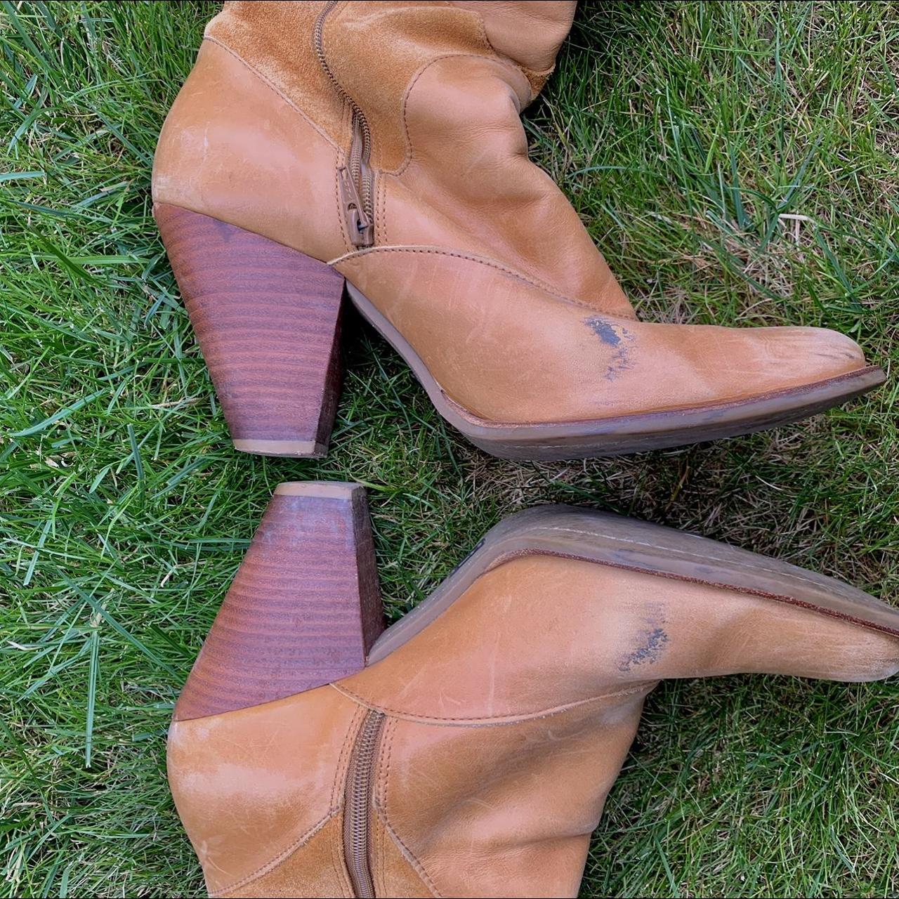 90s style high rise boots (from anthropology) in... - Depop