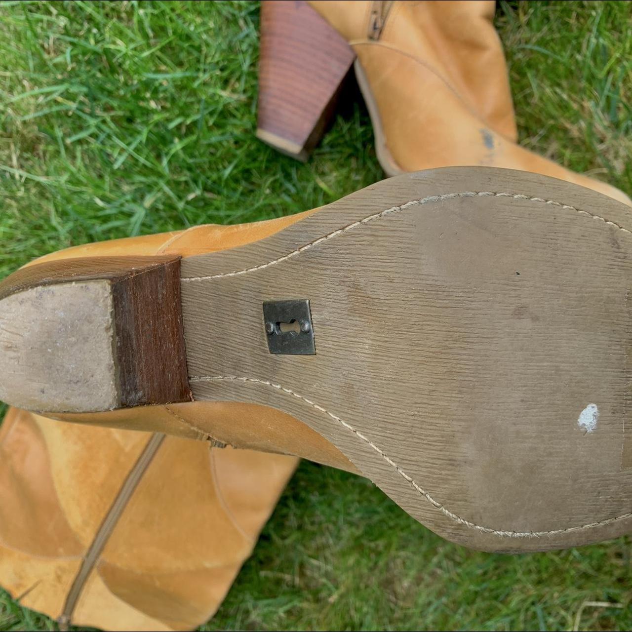 90s style high rise boots (from anthropology) in... - Depop