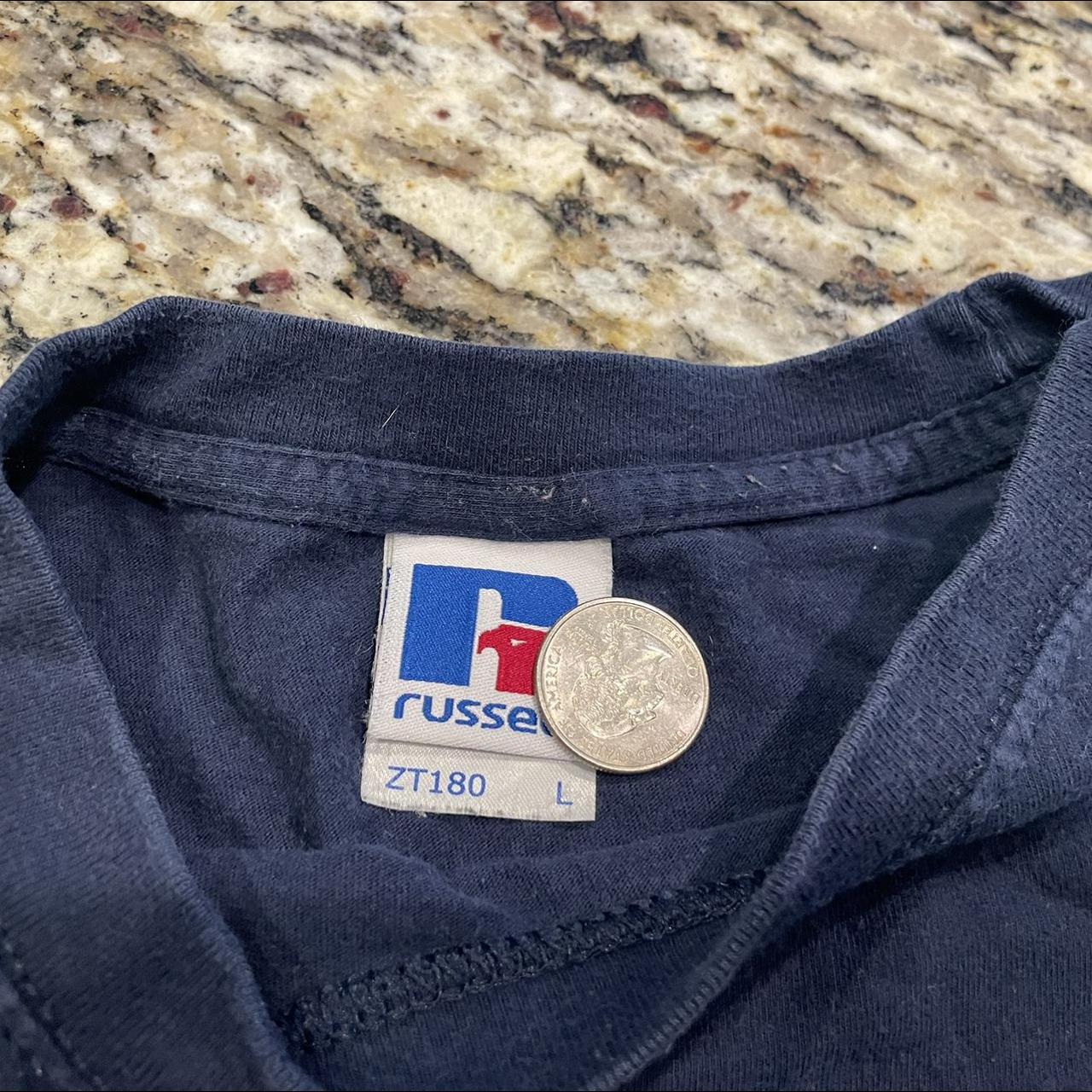 Russell Athletic Men's Navy T-shirt | Depop