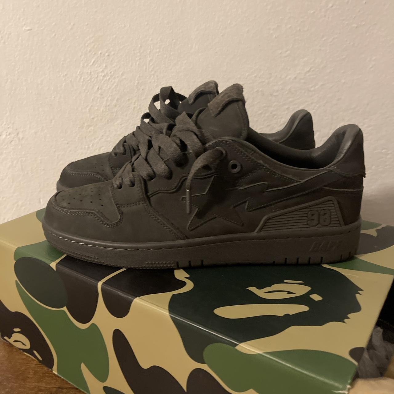 Bape Sk8 sta low grey size 9 Clean - Depop