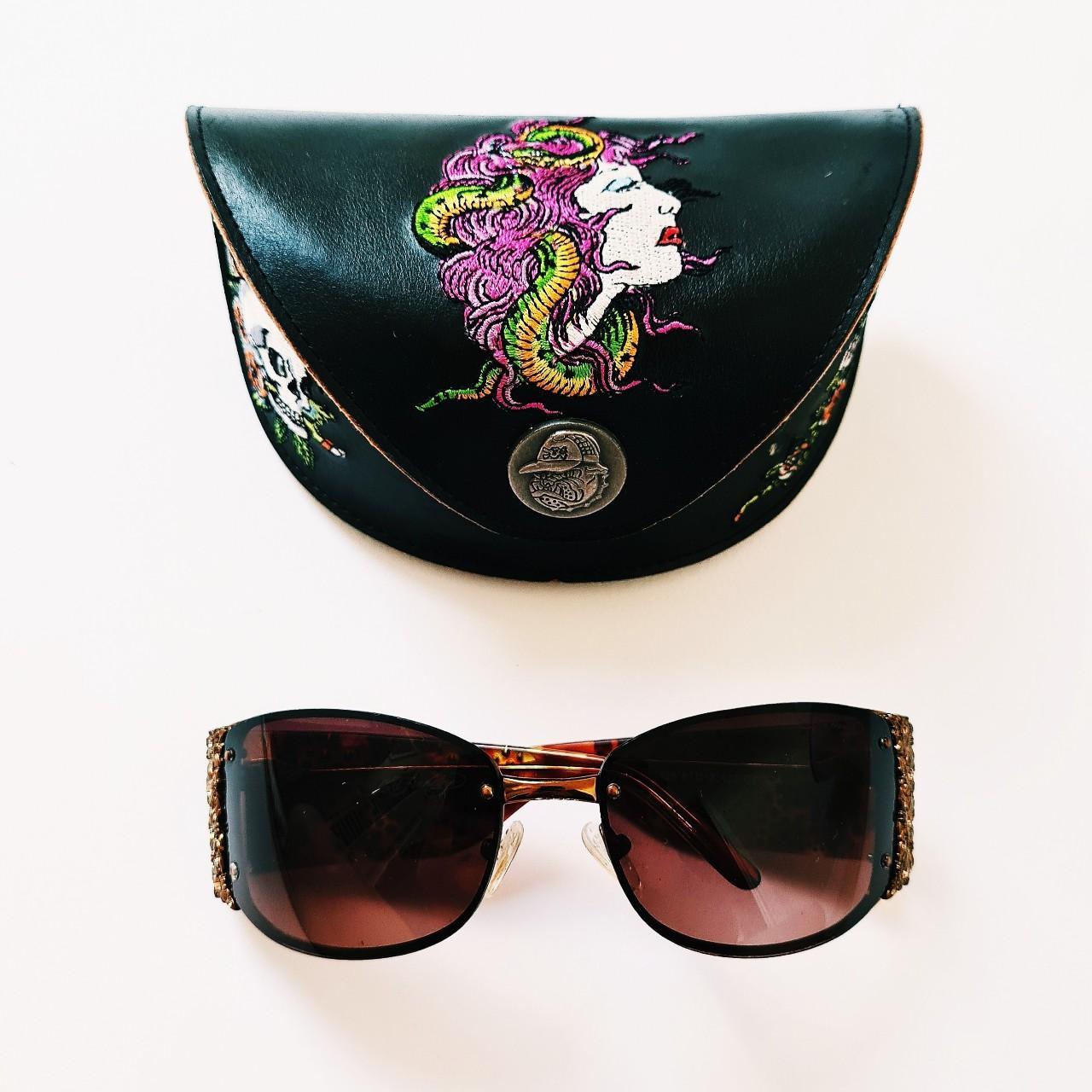vintage Ed Hardy sunglasses / Christian Audigier... - Depop