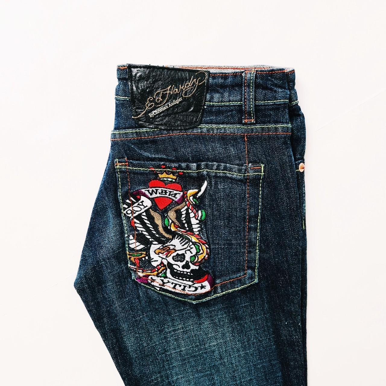 Ed Hardy Women's multi Jeans | Depop