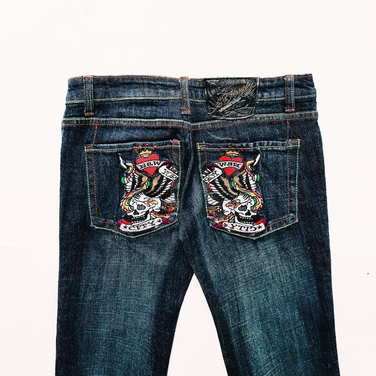 Ed Hardy Women's multi Jeans | Depop