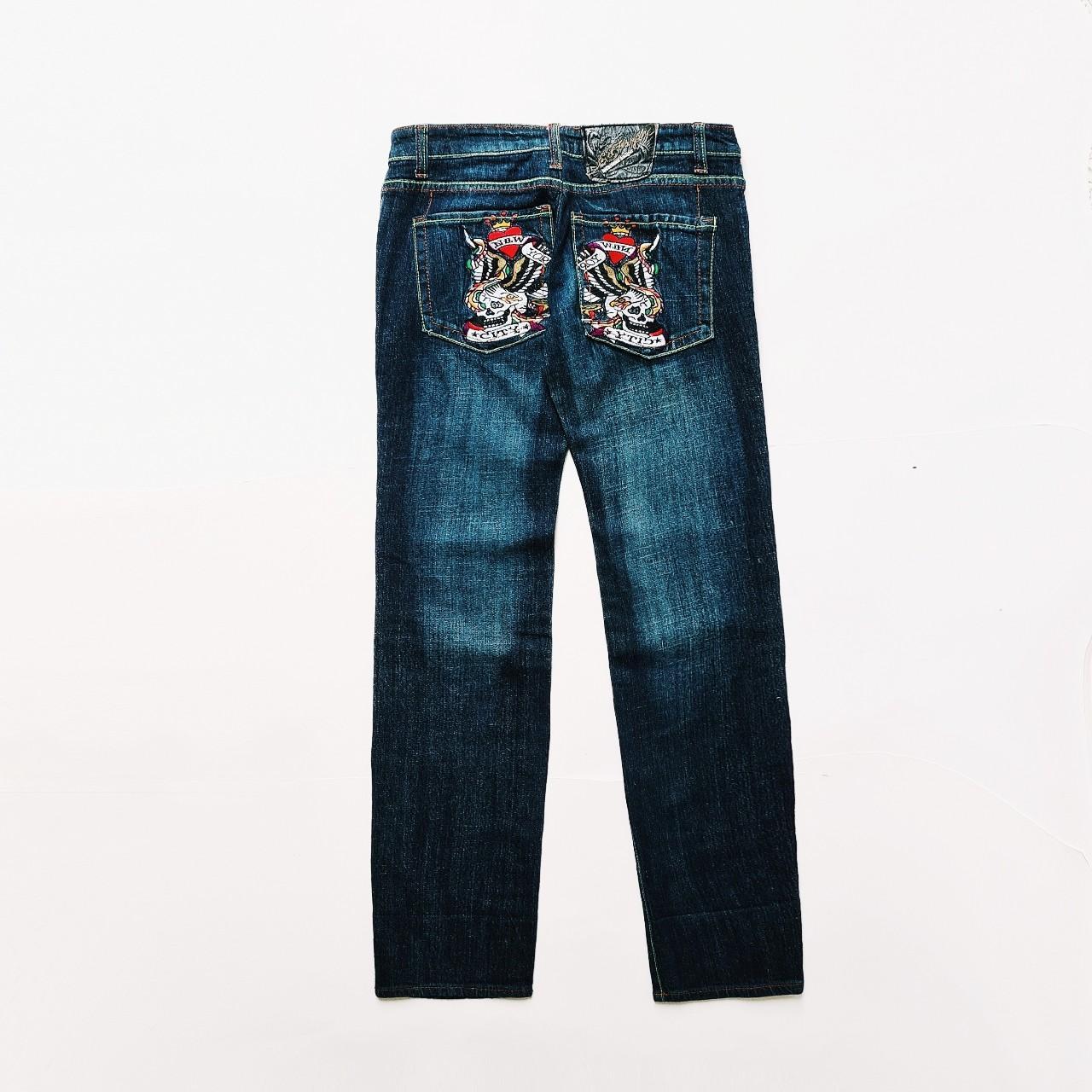 Ed Hardy Women's multi Jeans | Depop