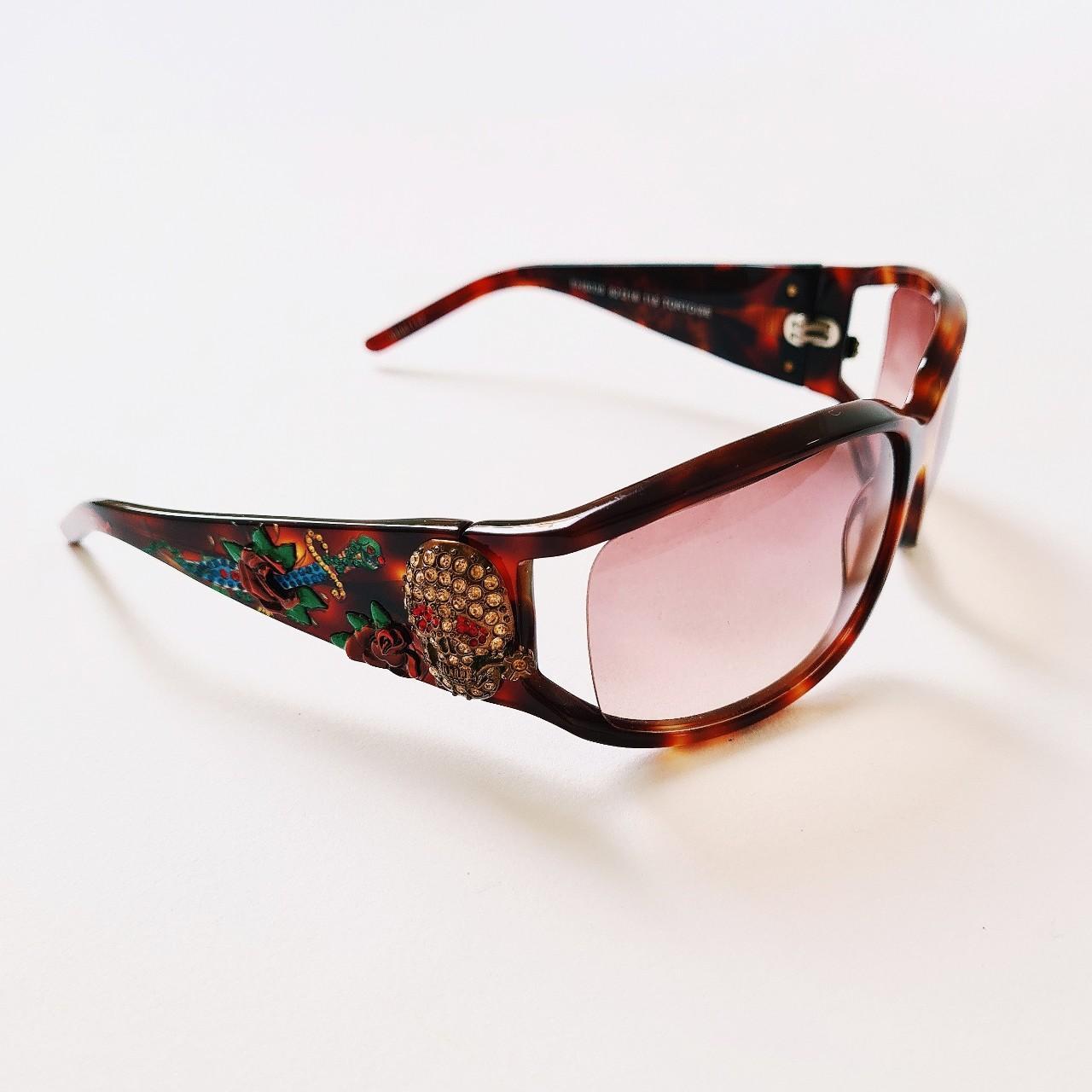 vintage Ed Hardy sunglasses / Christian Audigier... - Depop