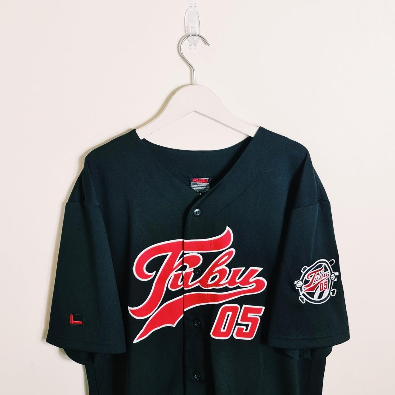 vintage y2k black and red Fubu jersey. FUBU 05... - Depop