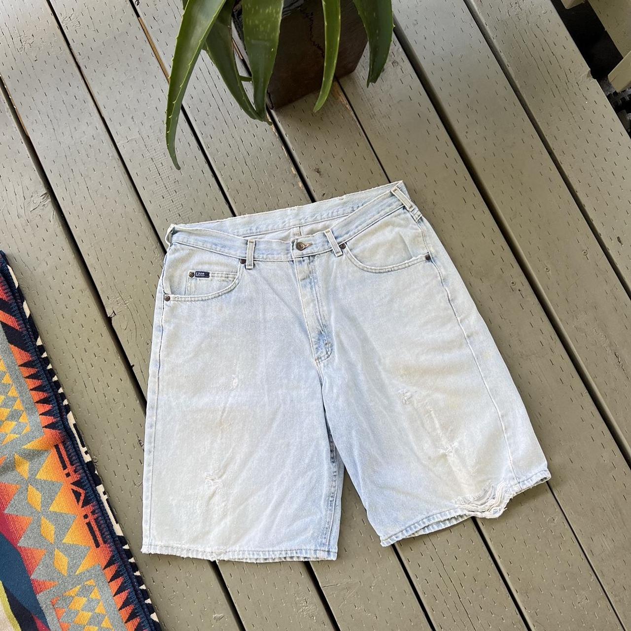 Vintage baggy jorts Lee shorts Denim... - Depop
