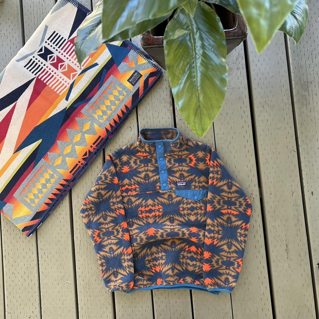 Womens PATAGONIA Aztec Indian Western Snap T... | Depop