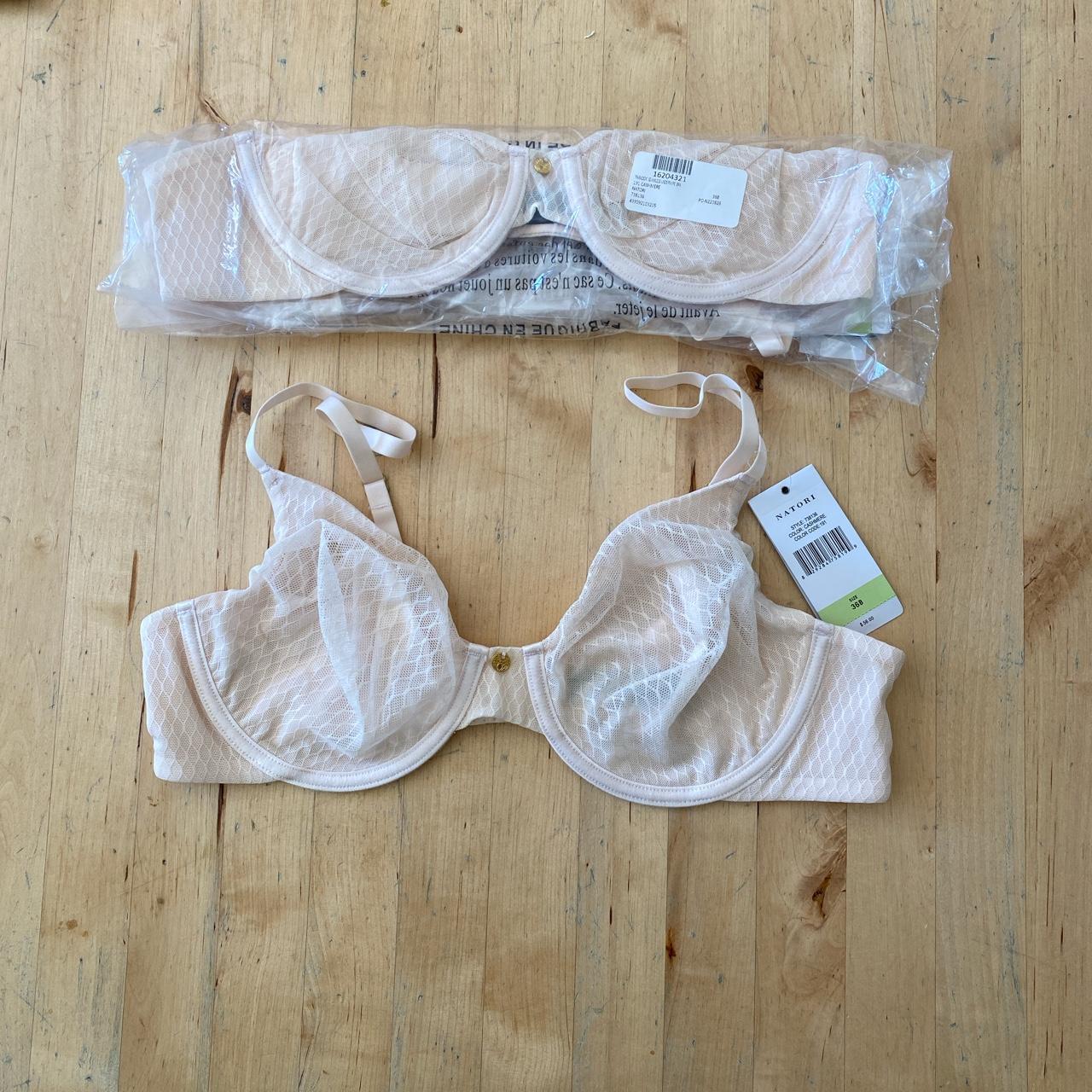 Natori Women's Cream Bra | Depop