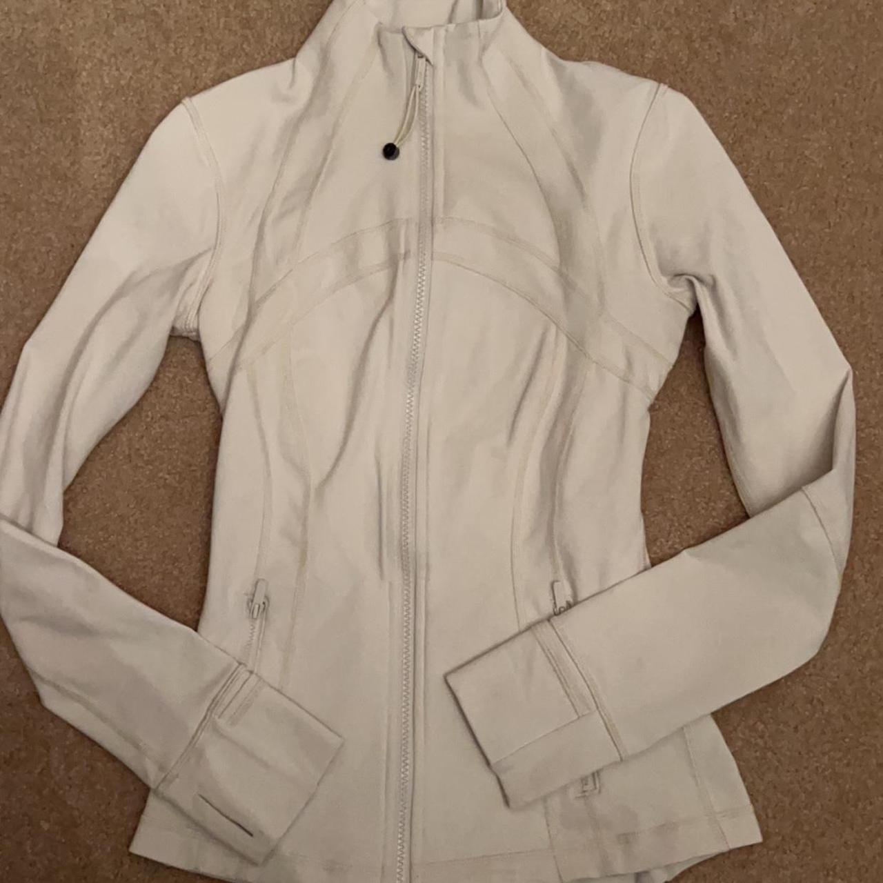 Lulu define jacket in the color “bone” size 6 | Depop