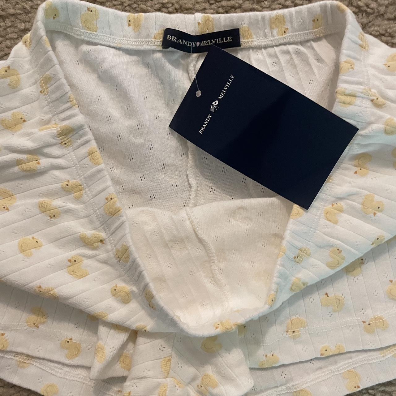 brandy melville duck boy boxer sleep shorts with an... - Depop