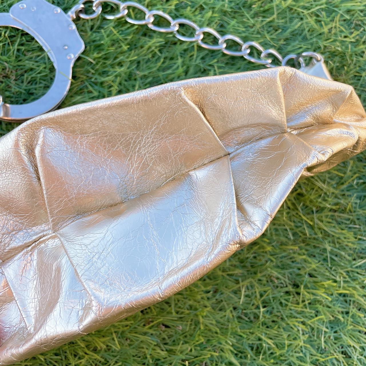 🥂Cuffz by Linz Los Angeles🥂 Gold leather with... - Depop