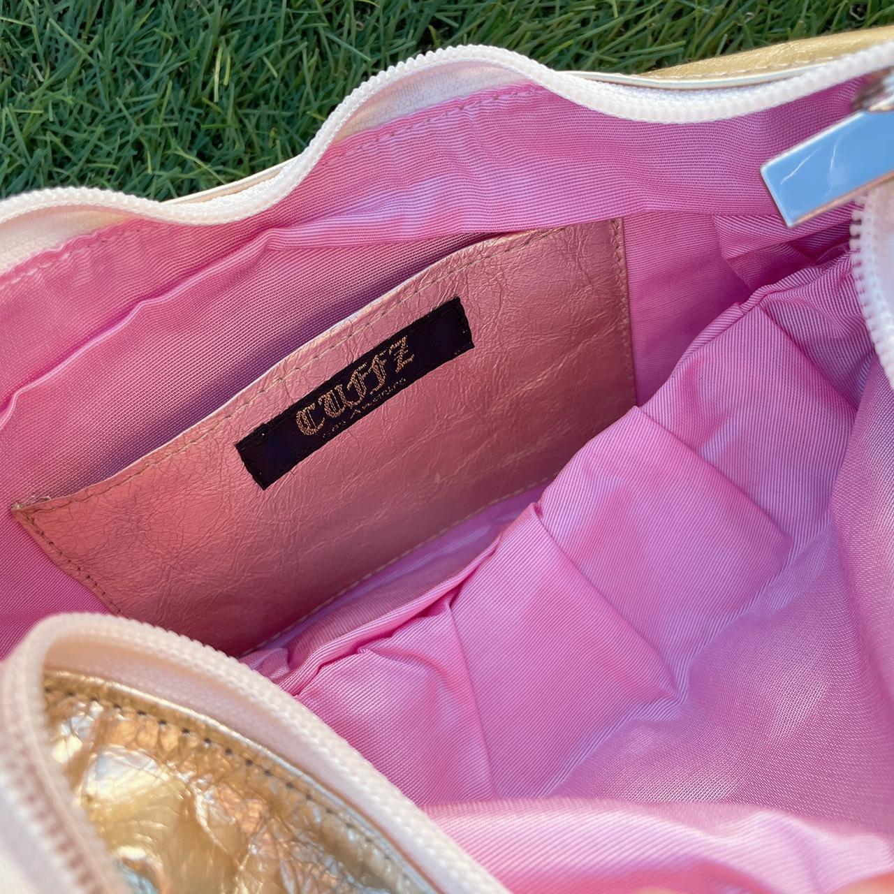 🥂Cuffz by Linz Los Angeles🥂 Gold leather with... - Depop