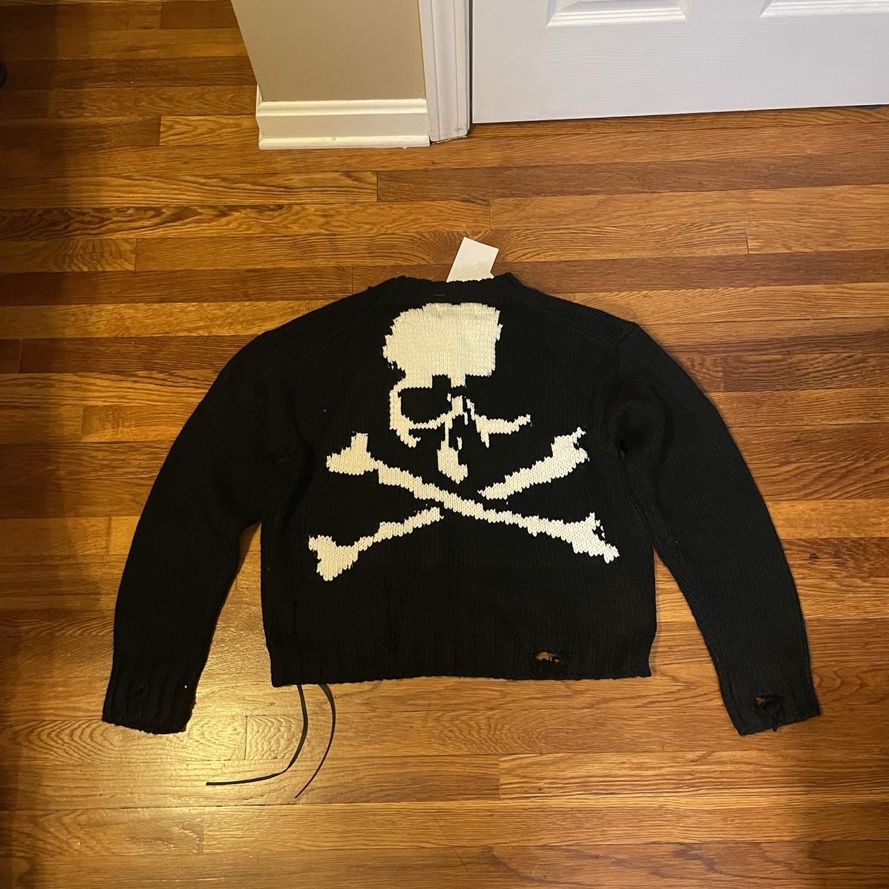 mastermind skull sweater cool peice worn once great... - Depop