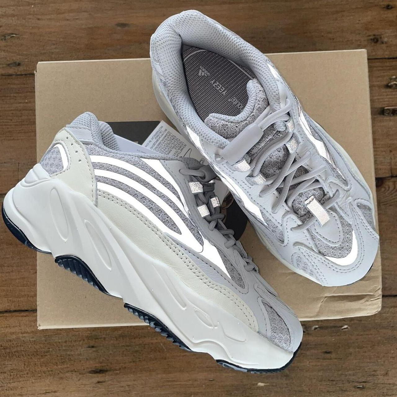 Yeezy 700 Static Worn once Brand new condition Size 5.5 | Depop