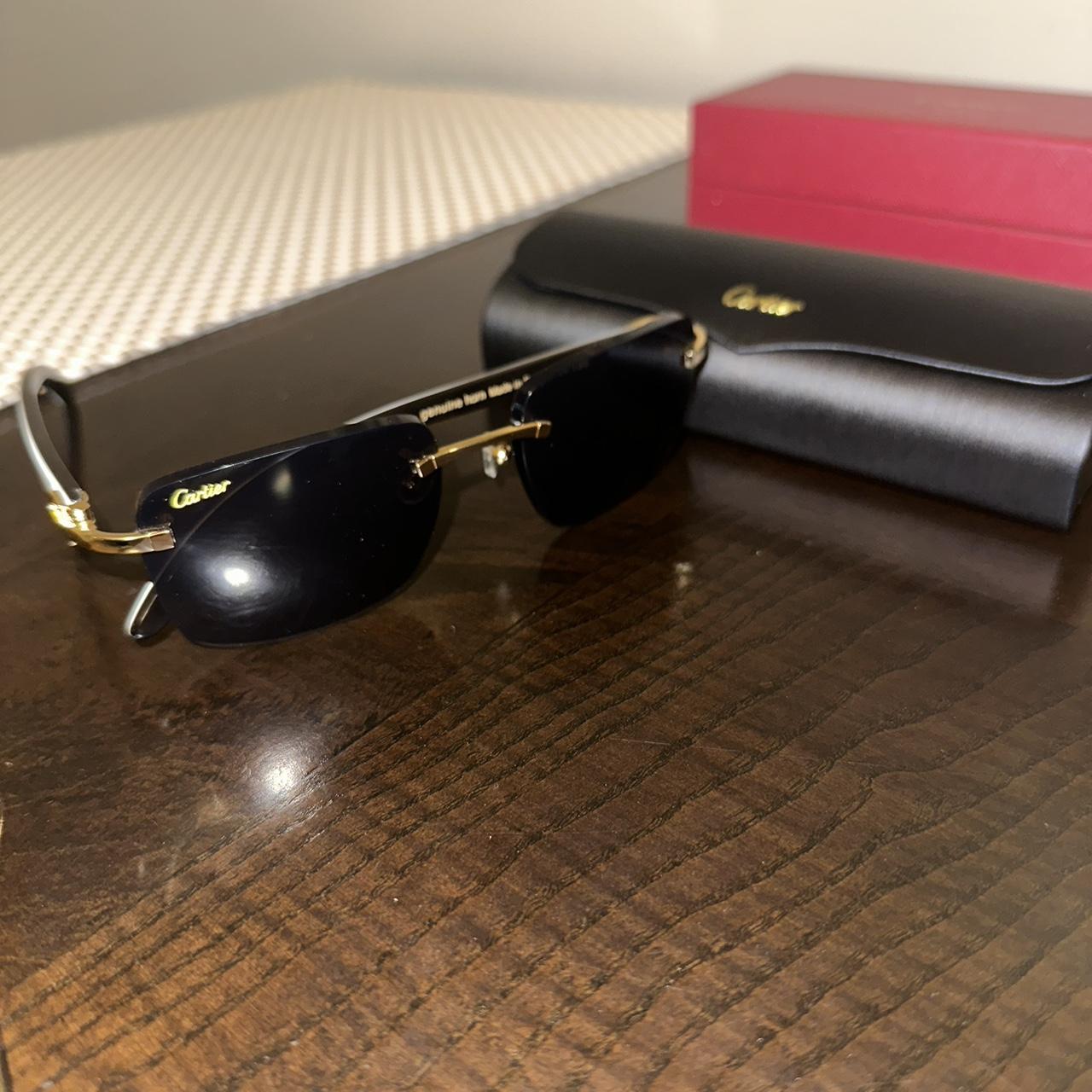 Cartier Glasses White Buffs Cartier glasses Dark... - Depop