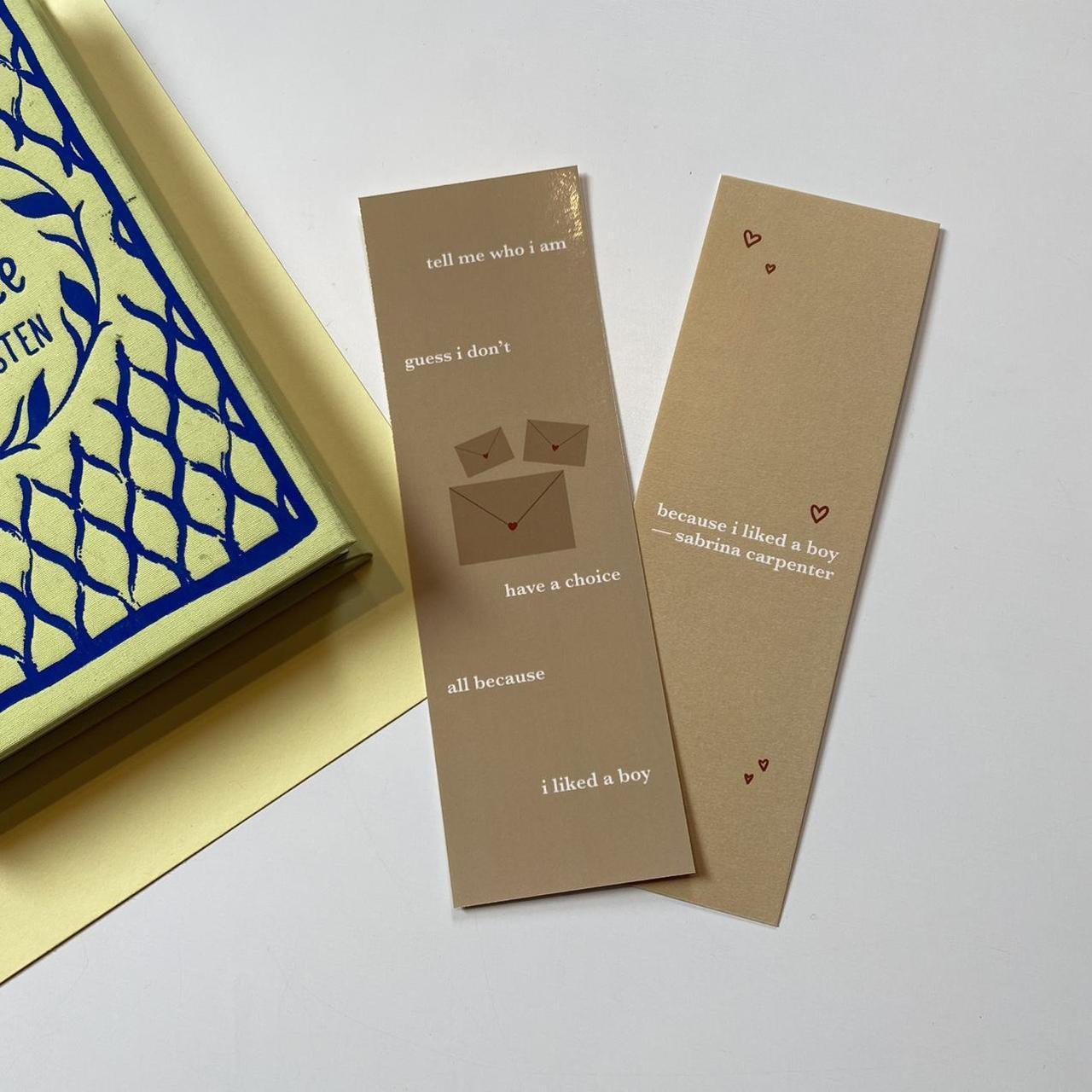 sabrina carpenter bookmark! 55 x 173mm 65p... - Depop