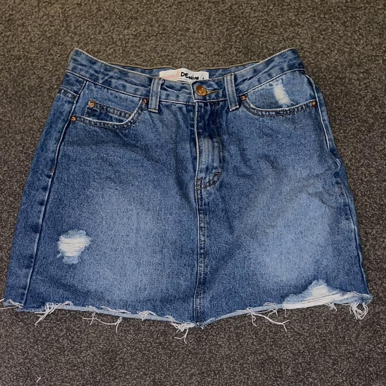 Supré denim skirt - Depop
