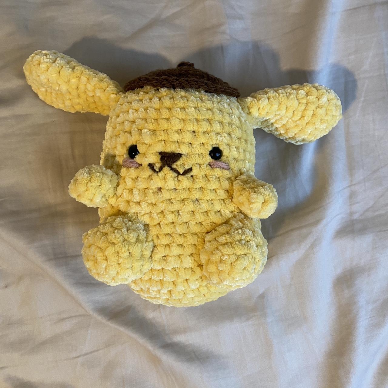 crochet pompompurin handmade by me :) - Depop