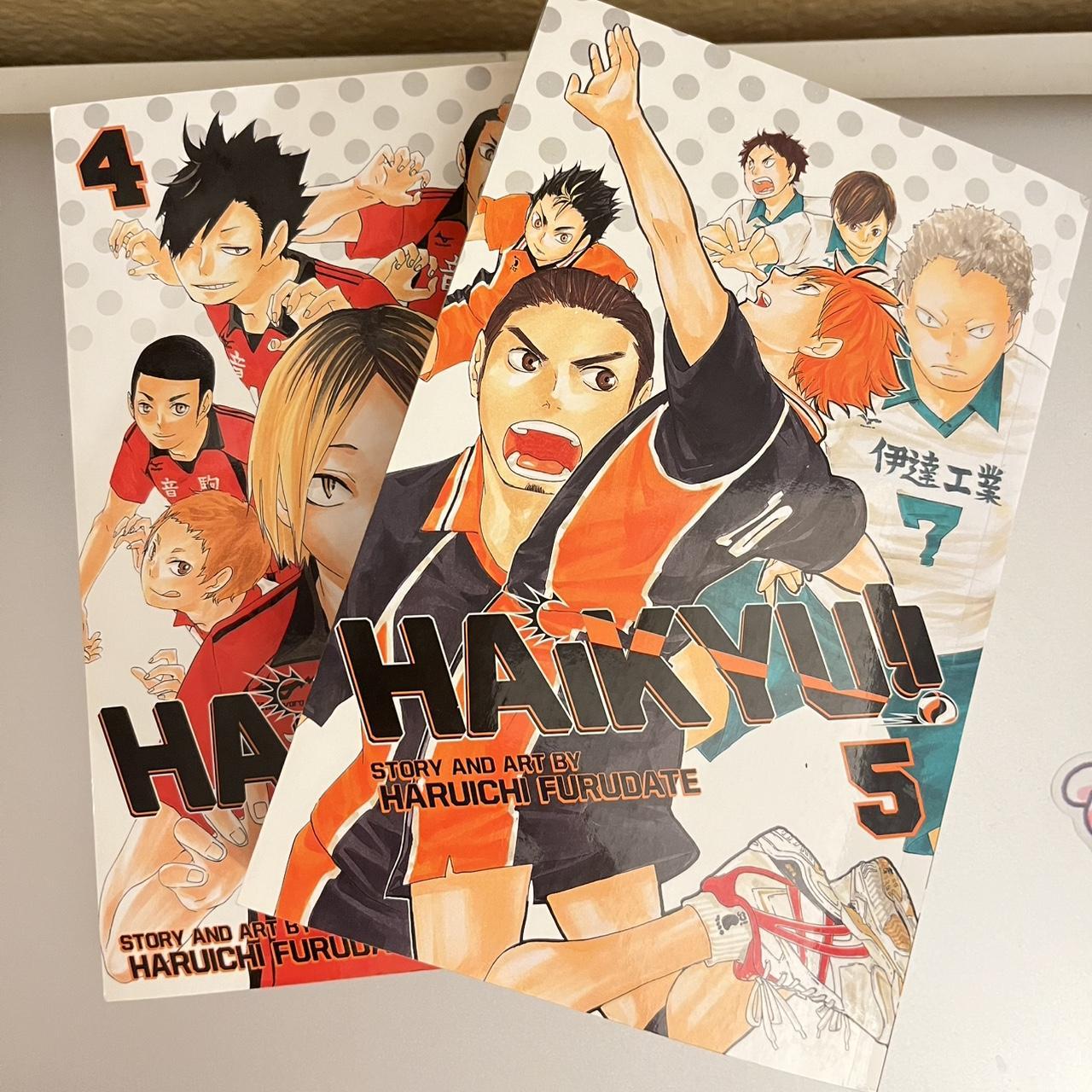 Haikyuu Manga Volumes 4 and 5 𝐃𝐞𝐭𝐚𝐢𝐥𝐬: Both in... | Depop