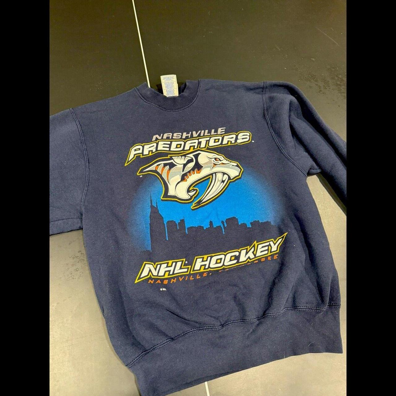 Vintage Nashville Predators Sweatshirt Size... | Depop
