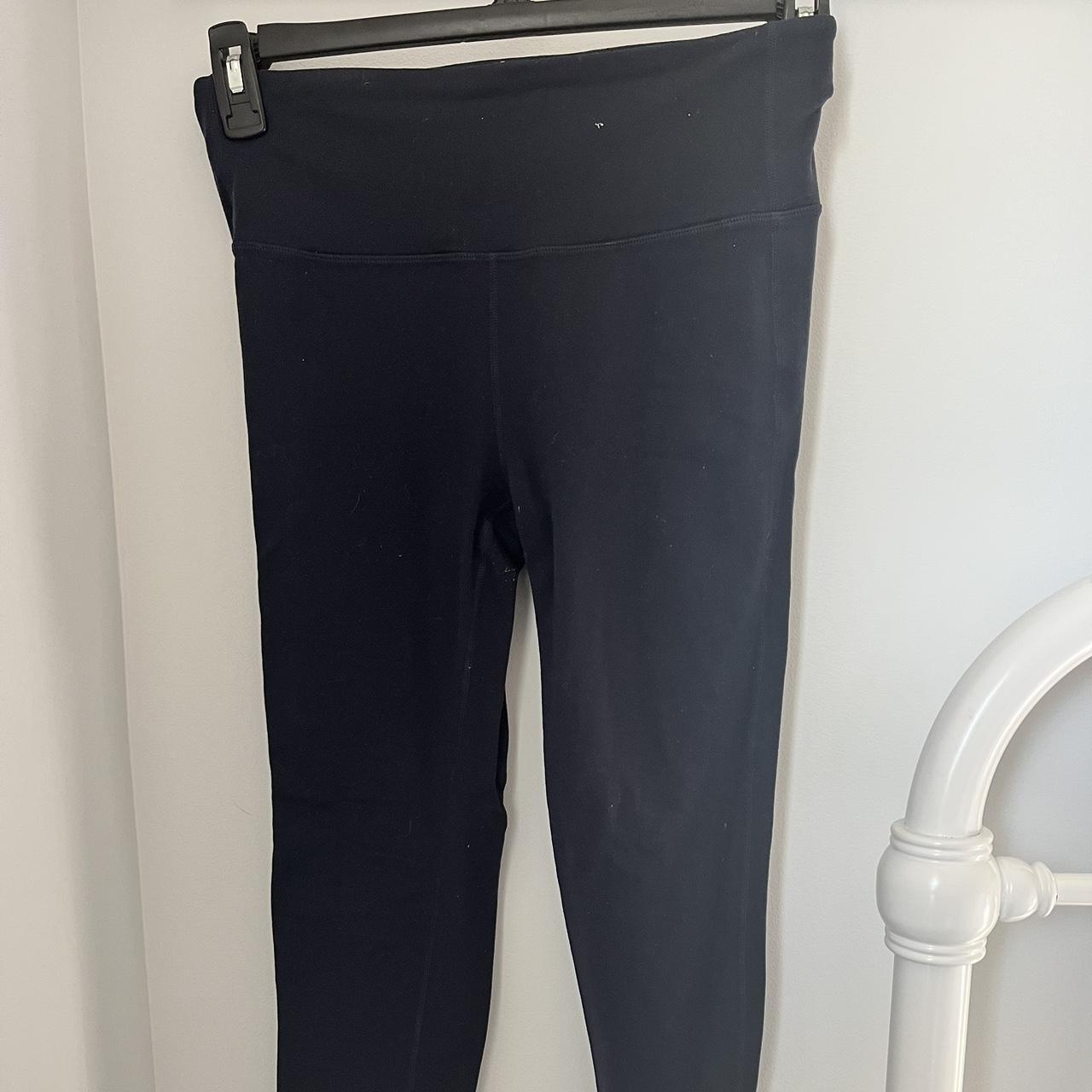 Athleta Navy Blue Leggings - Depop