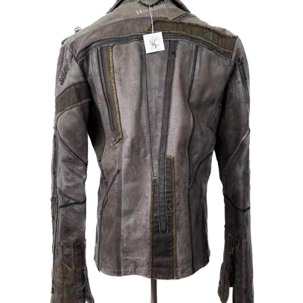 14th addiction sheepskin leather jacket dm for... - Depop