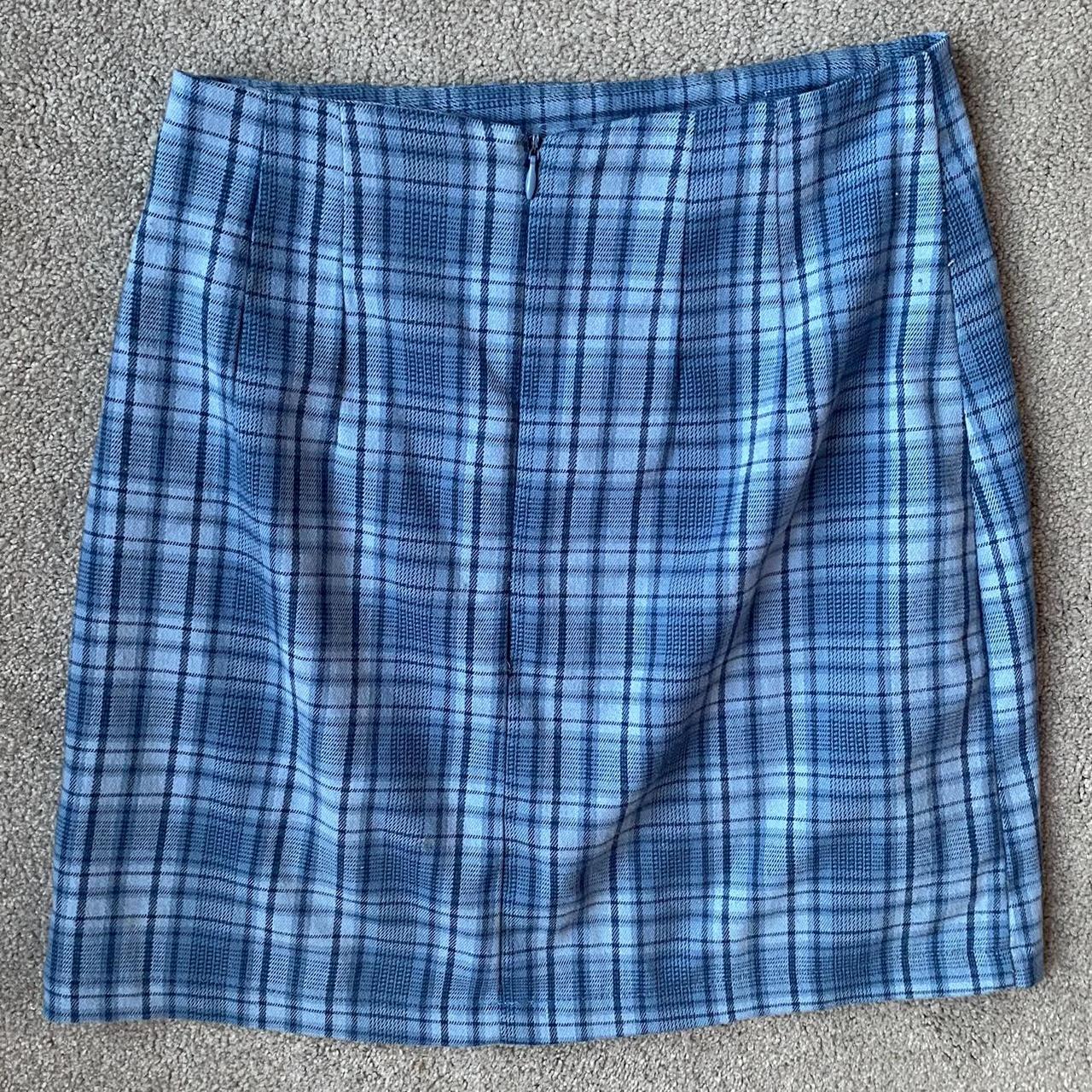Brandy Melville plaid mini skirt Slightly undone... - Depop