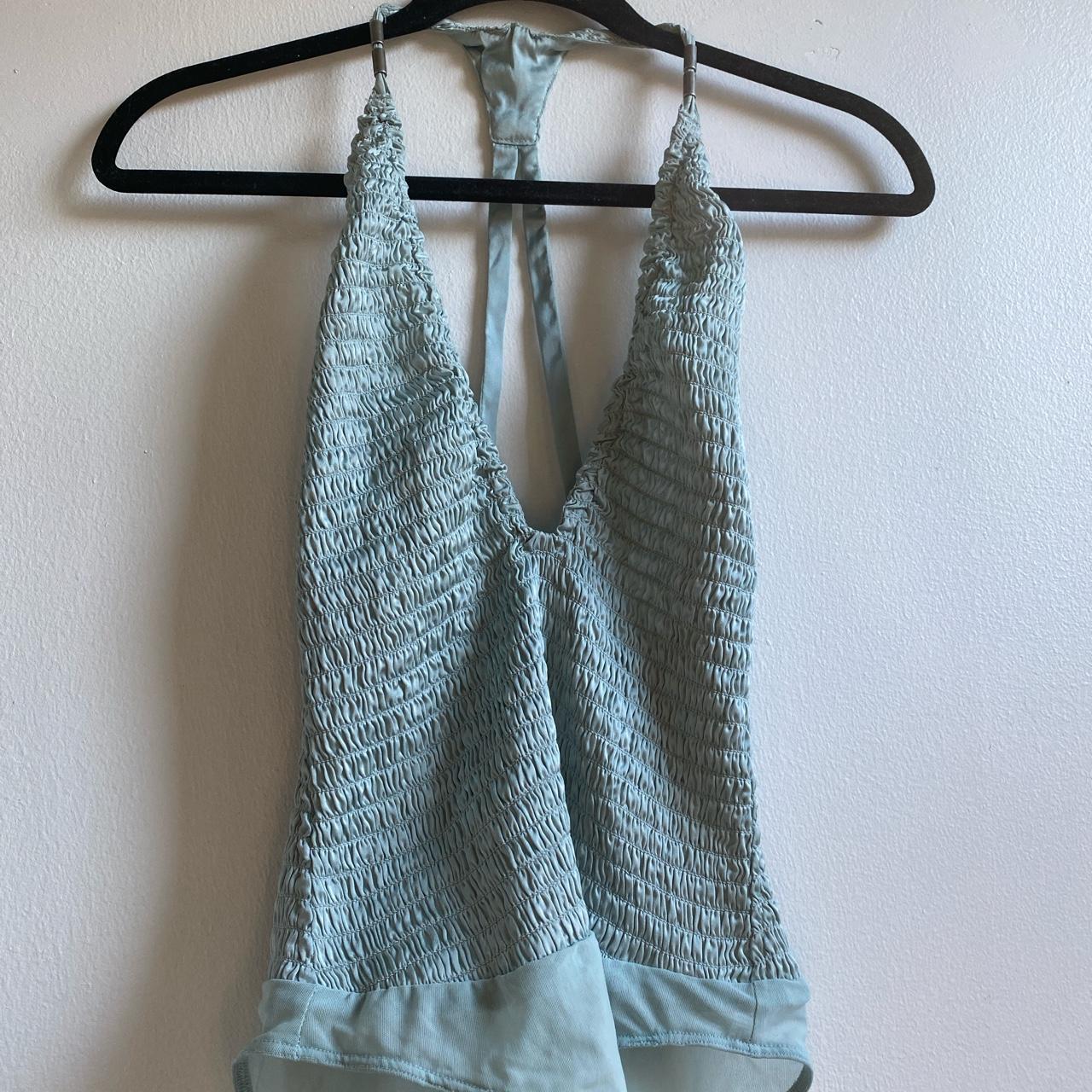 Free People Women's Blue Bodysuit | Depop