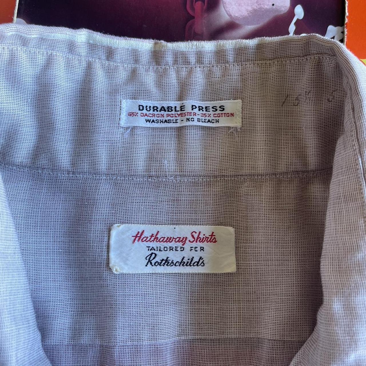 Vintage 60/70s Hathaway Rothschild One Pocket Button... - Depop