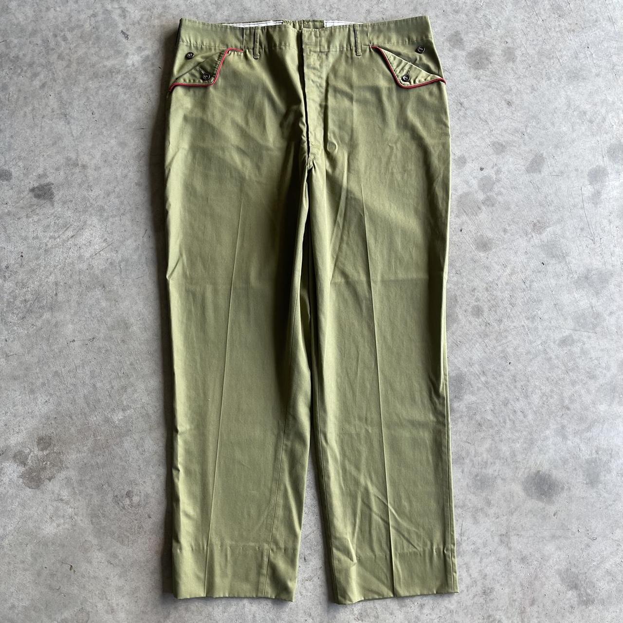 Vintage 60s Boy Scout Mule Flap Pocket Pants size... - Depop