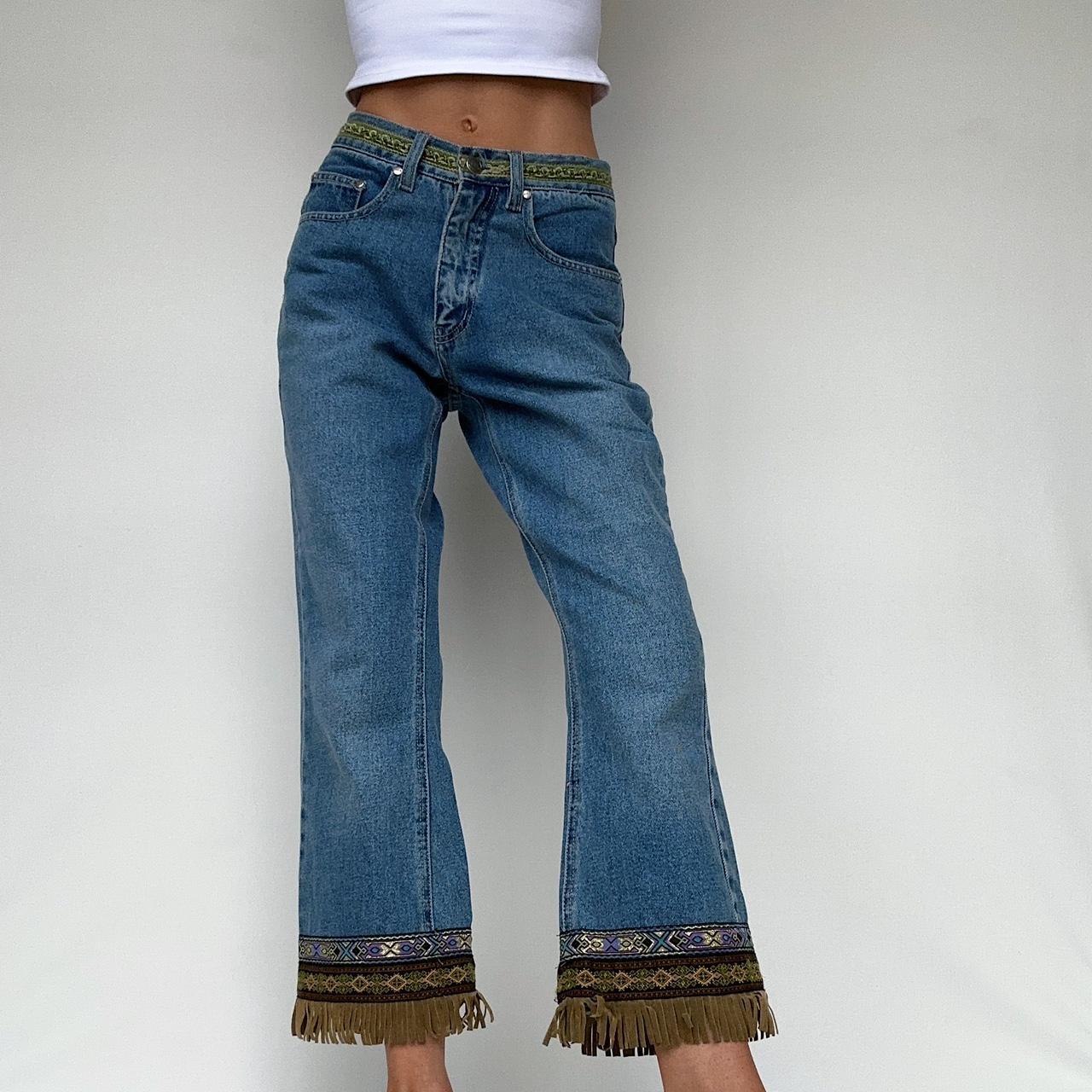 Vintage y2k jeans by JUNK 💚 Mid blue wash Sit mid... - Depop