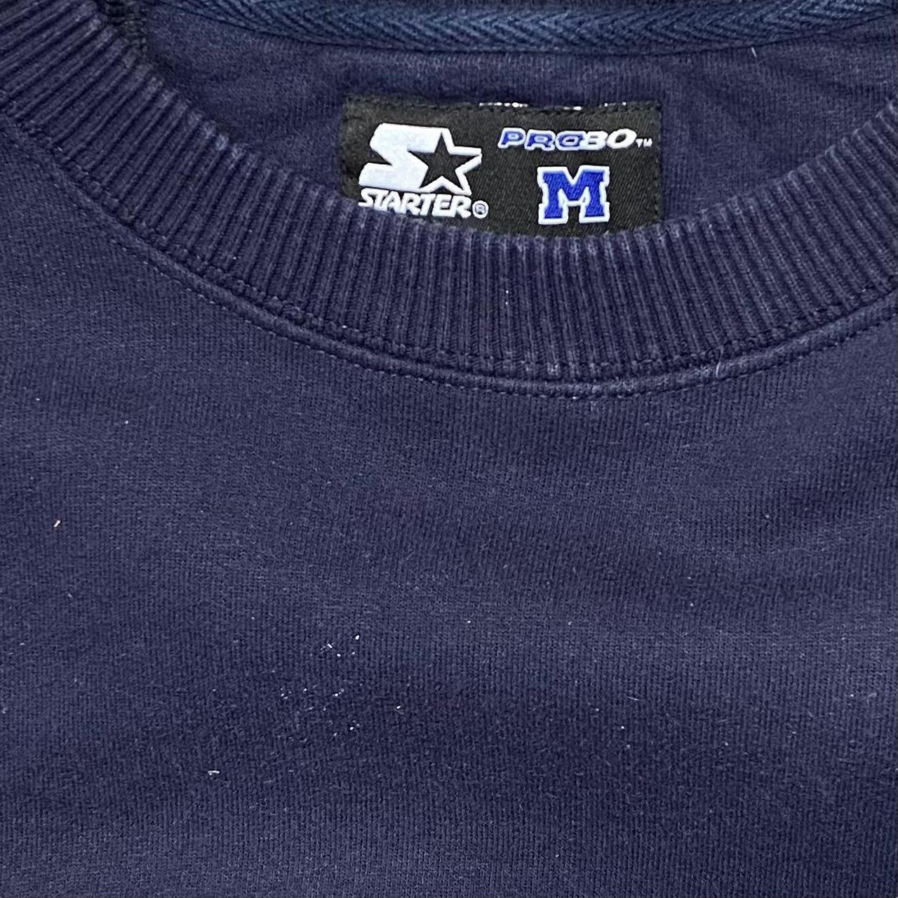 Vintage 90/2000s Starter Logo Embroidery Navy... - Depop