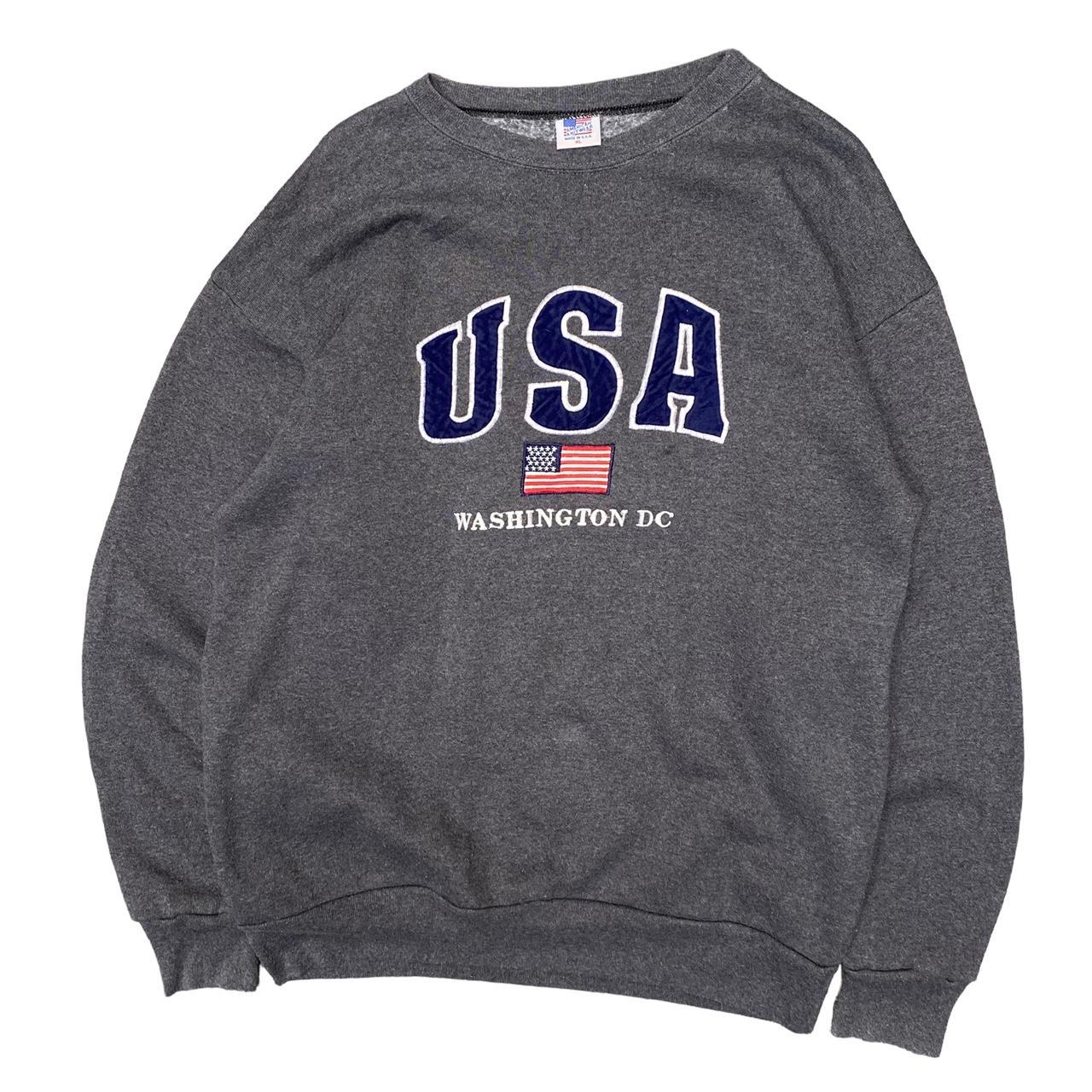American Vintage Men's Grey Sweatshirt | Depop
