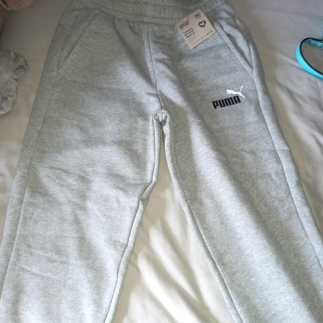 PUMA grey Joggers, size small, never worn. Tags... - Depop