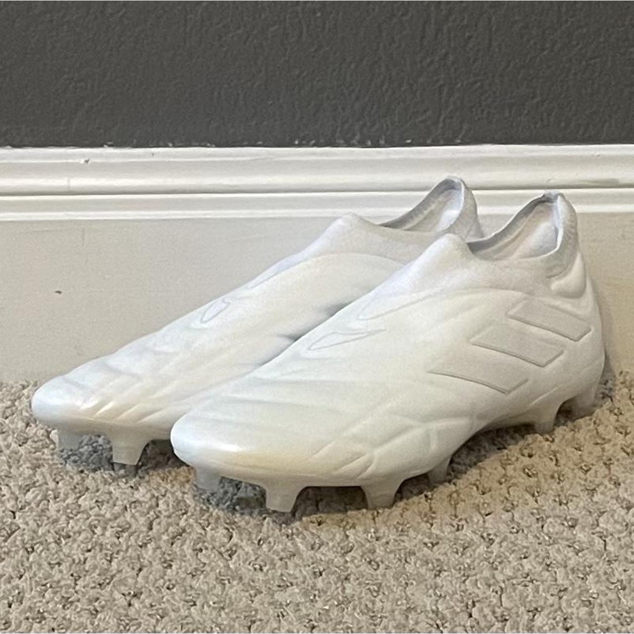 Adidas Copa+ White US10 brand new, no box. Soccer... - Depop