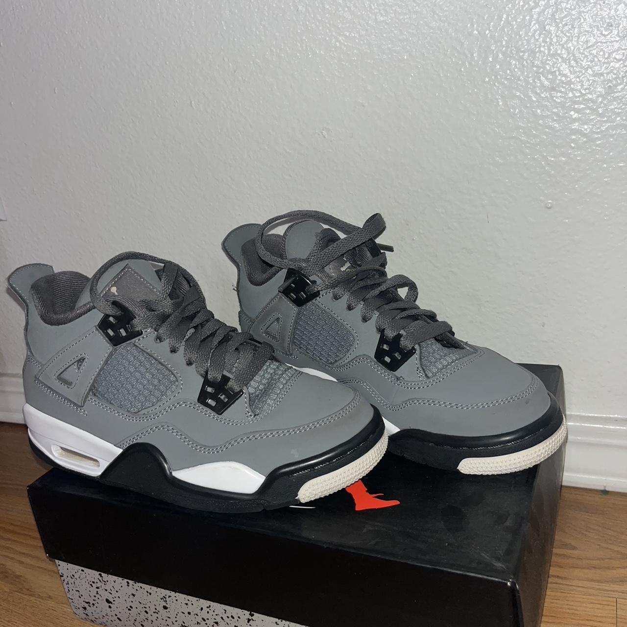 Jordan 4s “cool grey” size 4Y women size 6 - Depop