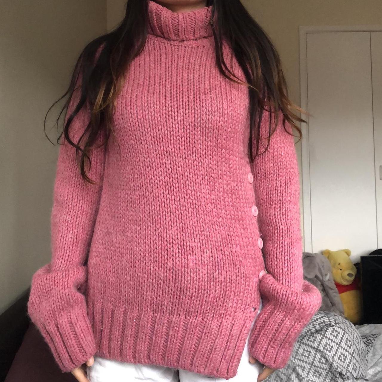 Diesel Women's Pink and Purple Jumper | Depop