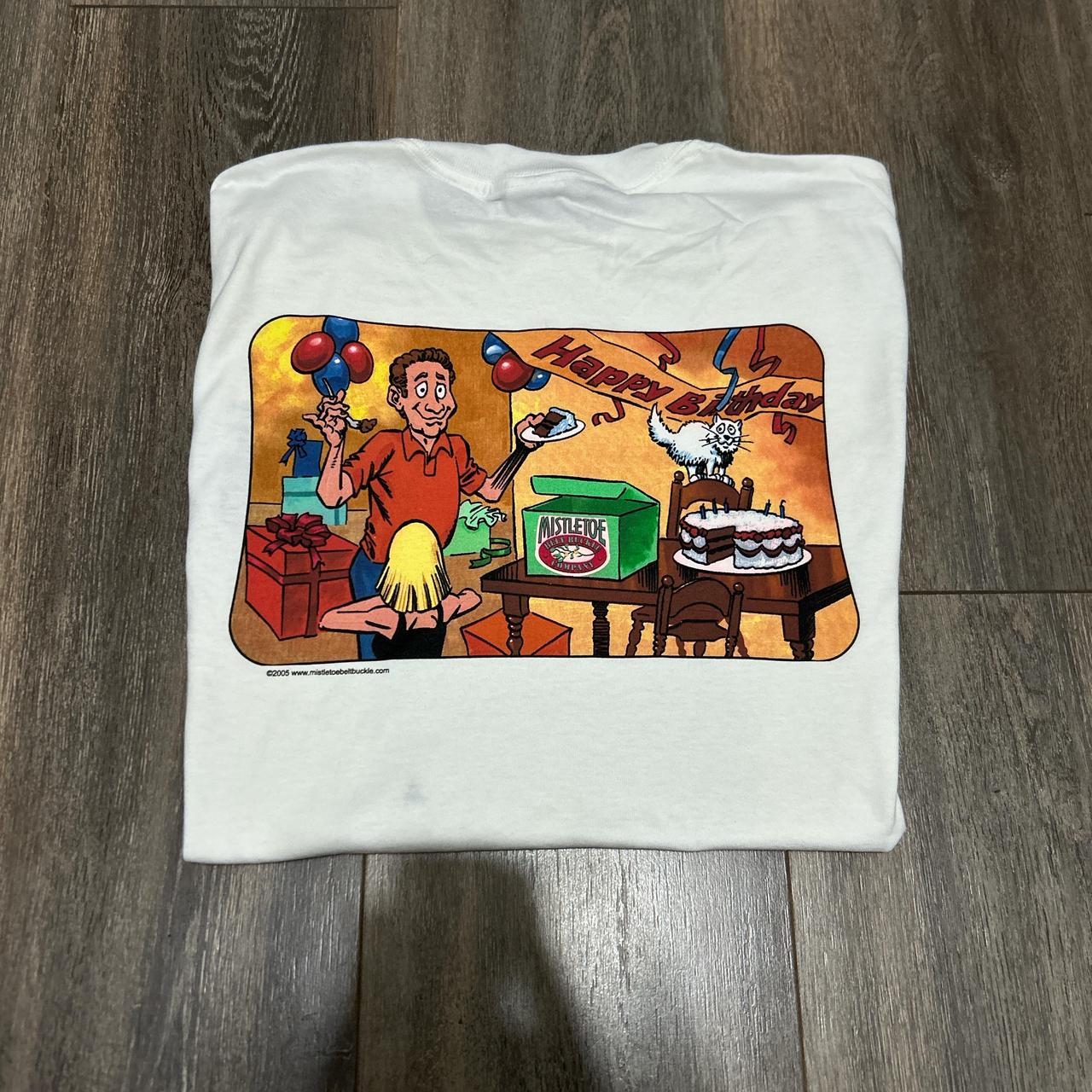 Vintage Y2K Mistletoe belt buckle company birthday... - Depop