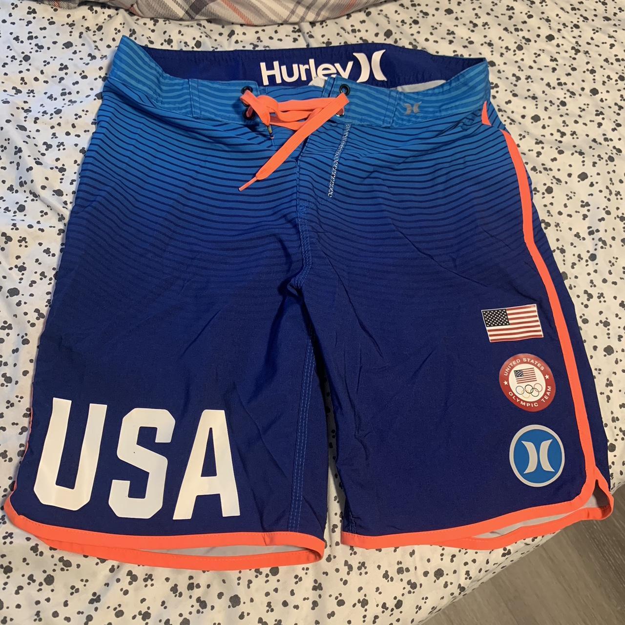 Hurley Phantom USA Olympic swim team board shorts... - Depop