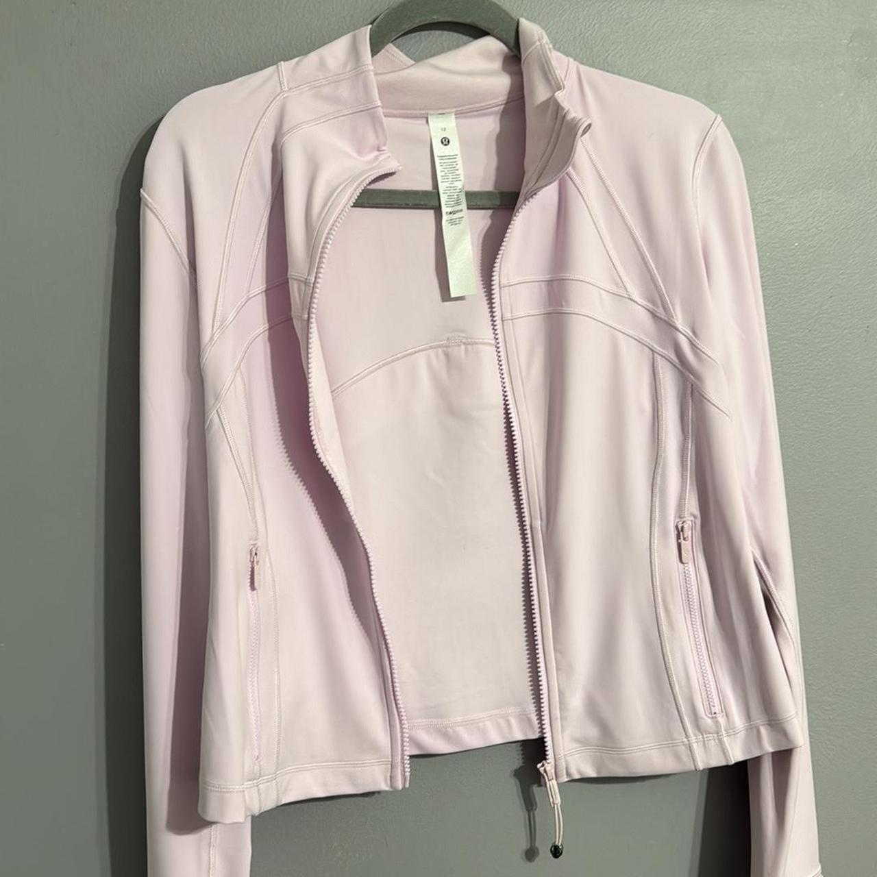 meadowsweet pink lululemon define jacket only worn... - Depop