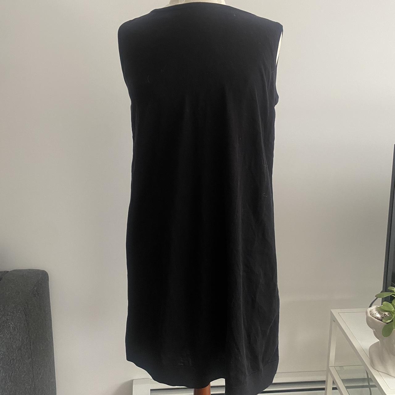 black sleeveless Cos shift panel mini dress -... - Depop