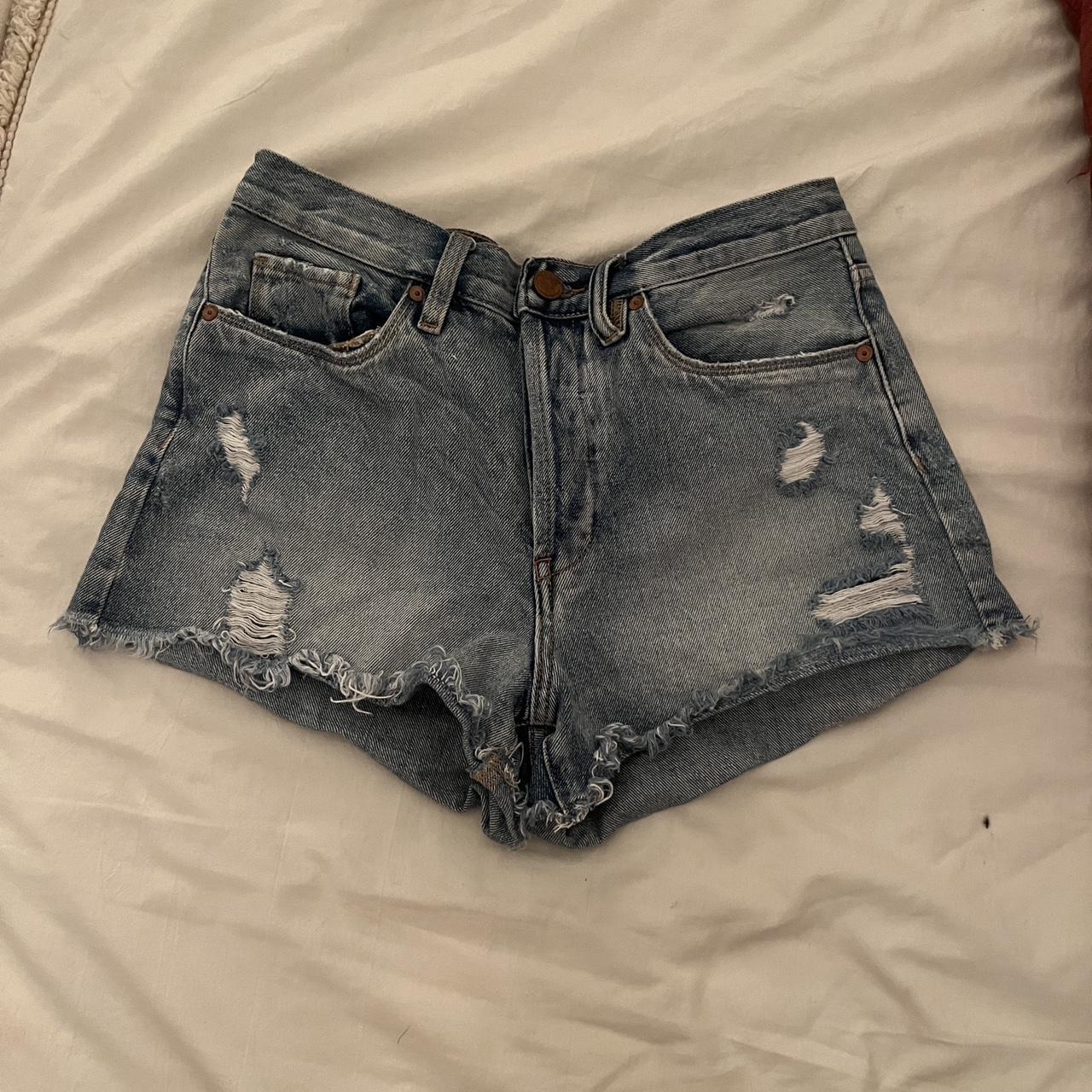 blank NYC jeans shorts, super cute, high rise - Depop