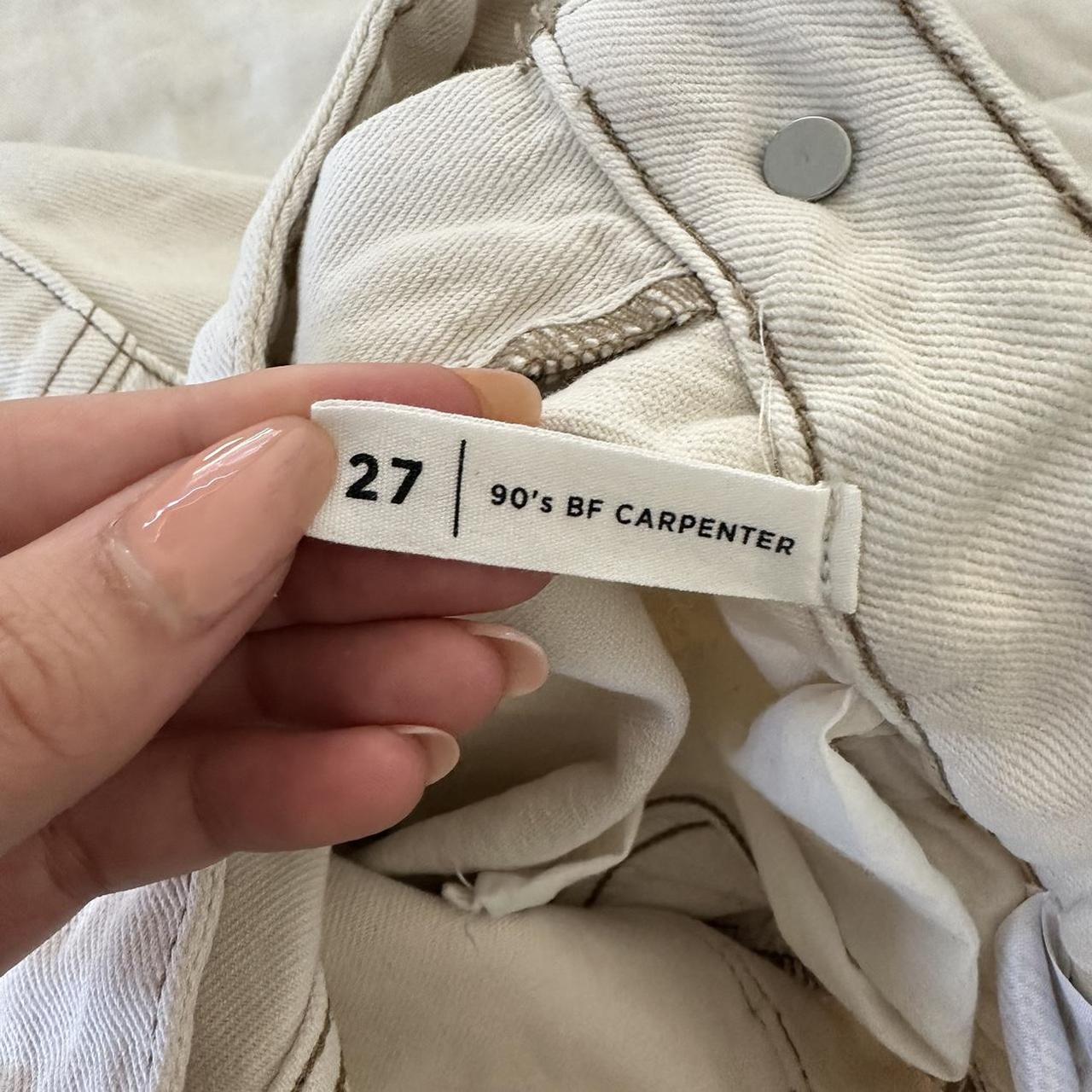 cream 90’s boyfriend jeans from pacsun barely... - Depop