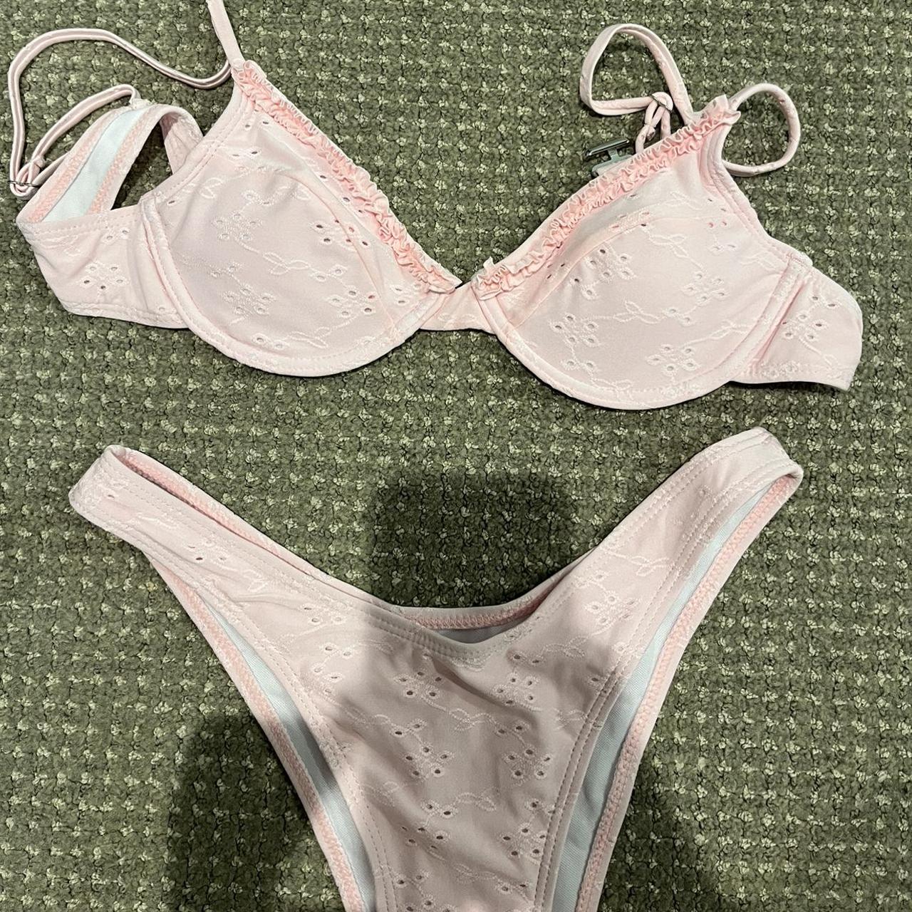 Womens Pink Bikinis And Tankini Sets Depop