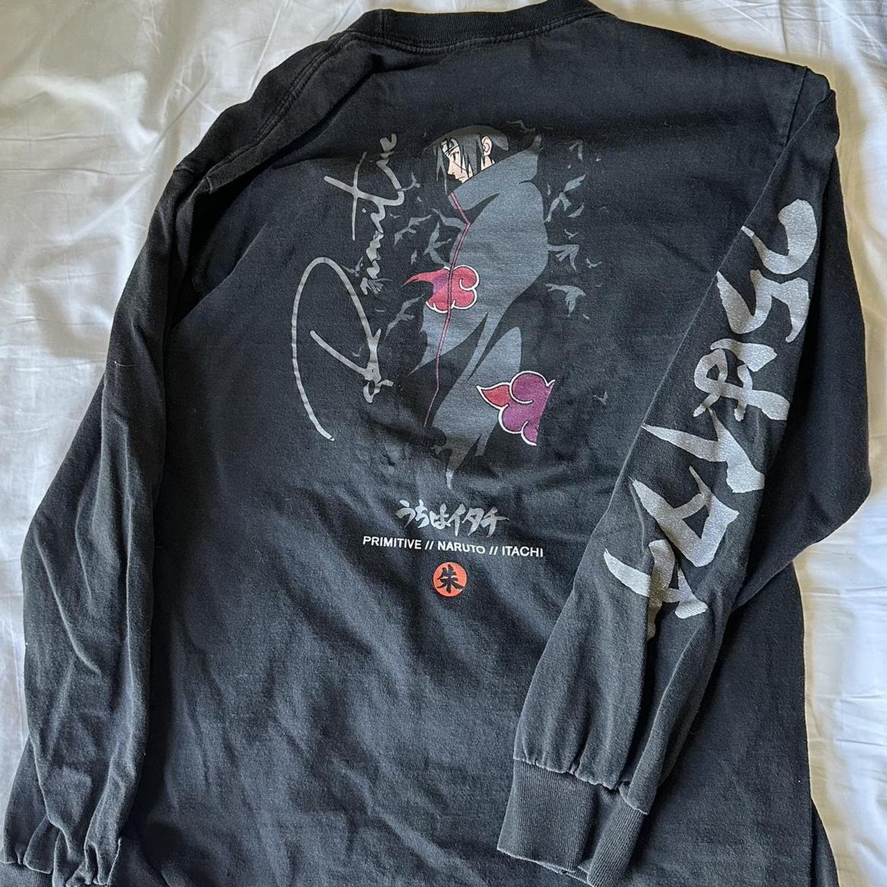 naruto shippuden itachi “primitive” black long... - Depop