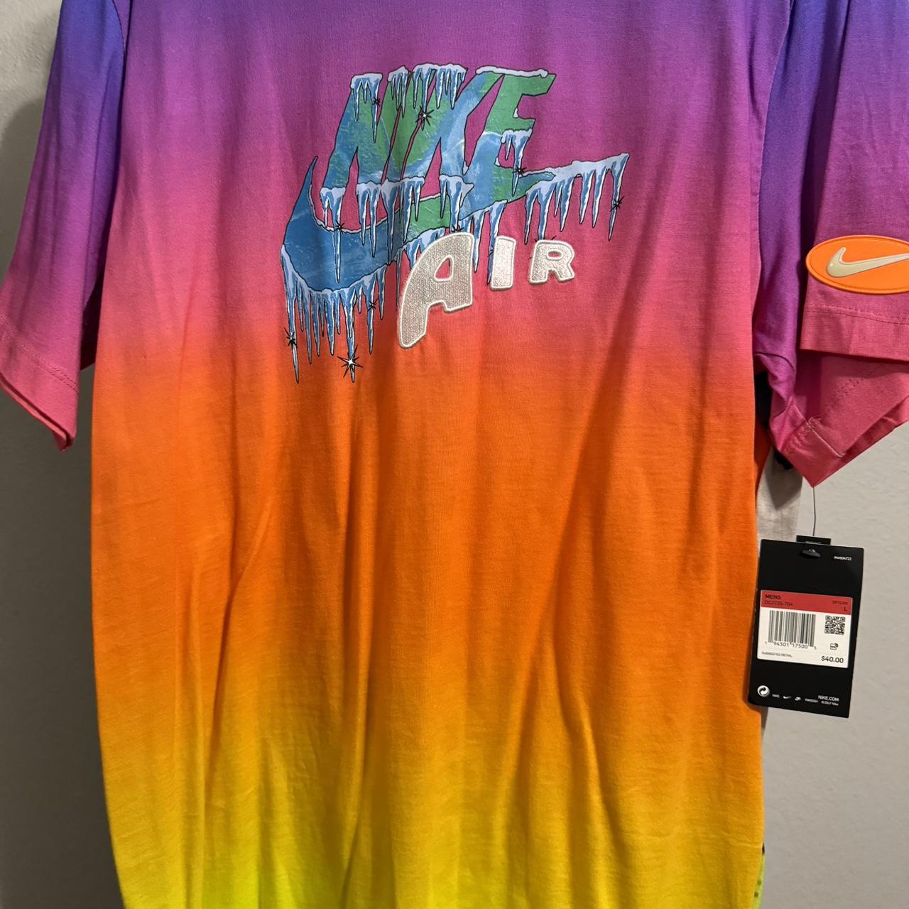 Nike Air multi-coloured tee #NikeAir - Depop