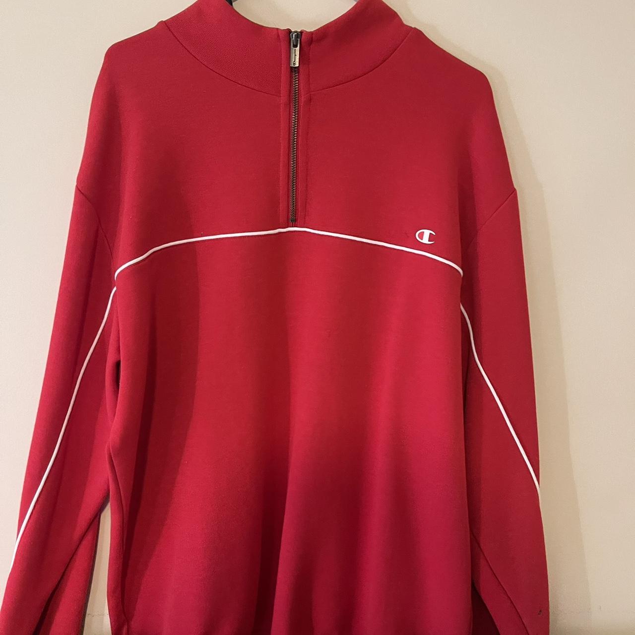 Champion QuarterZip Jumper Men’s size M $10 shipping - Depop