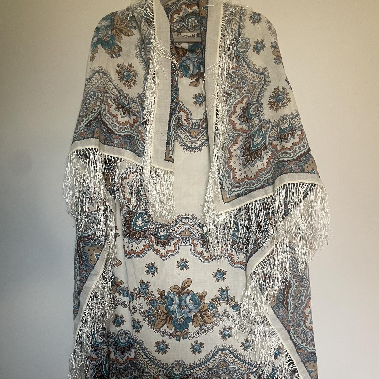 Unique bohemian style scarf that can be worn as a... - Depop